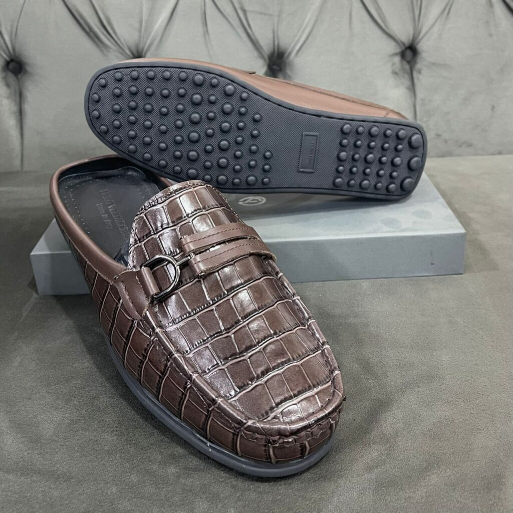 Stylish Italian Leather Mule (Half Shoe) - Exquisite Feets N Wears