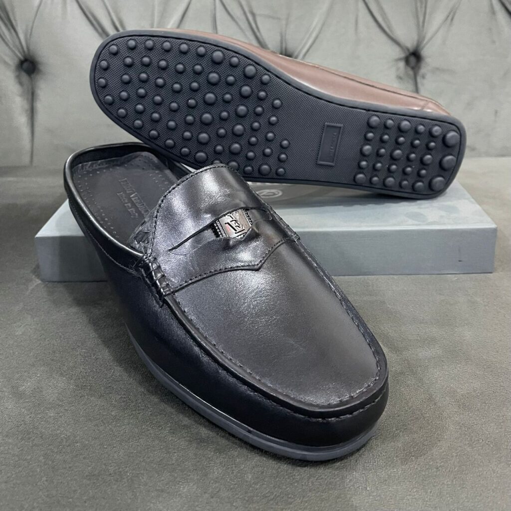 Stylish Italian Leather Mule (Half Shoe) - Exquisite Feets N Wears