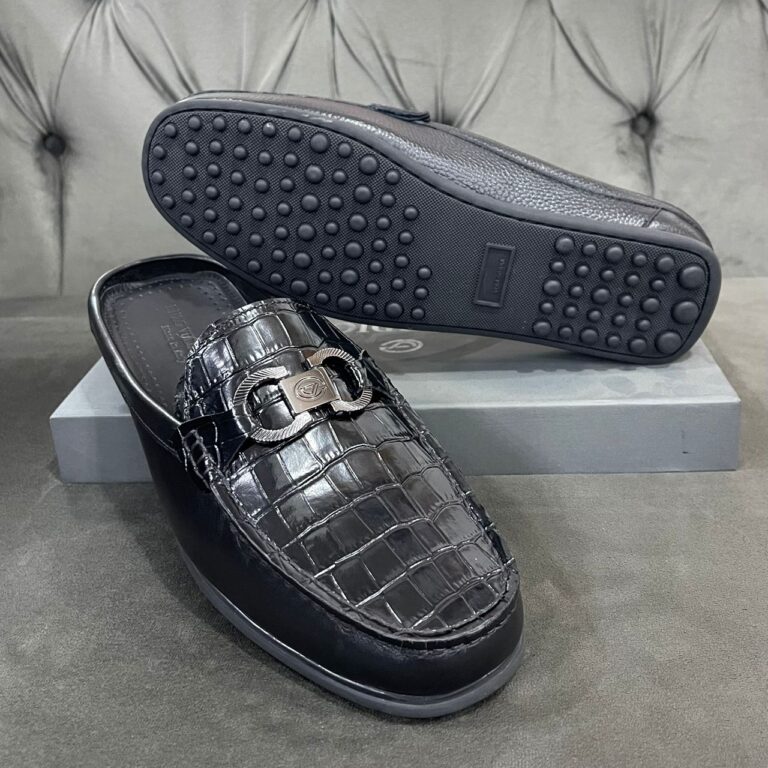 Stylish Italian Leather Mule (Half Shoe) - Exquisite Feets N Wears